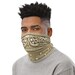 Beige Paisley Bandana Neck Gaiter - Face Covering for Men With Beards ...