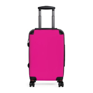 Hot Pink Suitcase - Rolling Luggage for Carryon or Checked Bag - Etsy