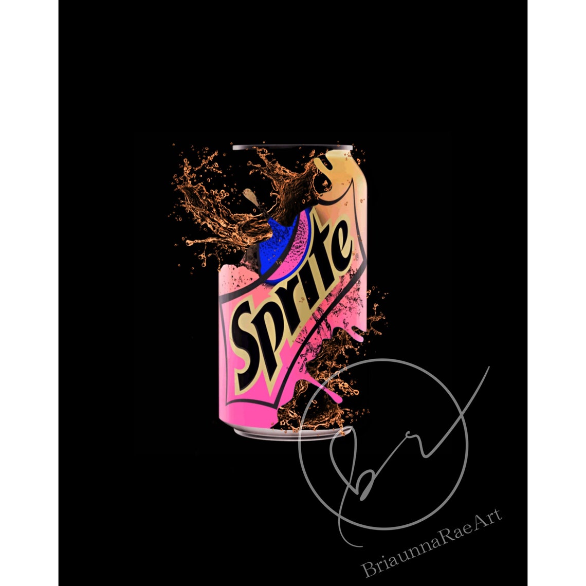 Sprite Can Splash Graphic Design Wall Art Decor Printable - Etsy