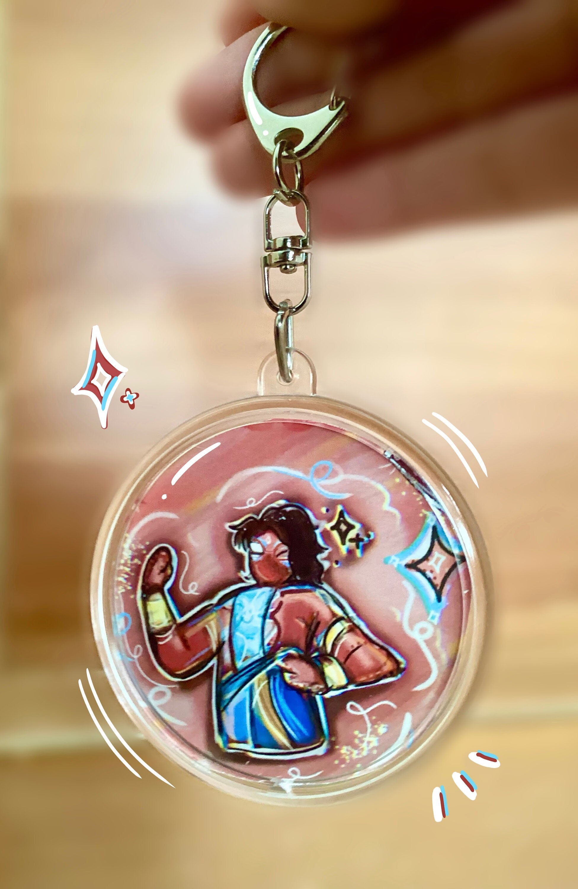 Pavitr Prabhakar Fan-made Keychain - Etsy