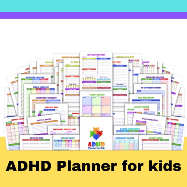 Adhd Wall Planner - Etsy