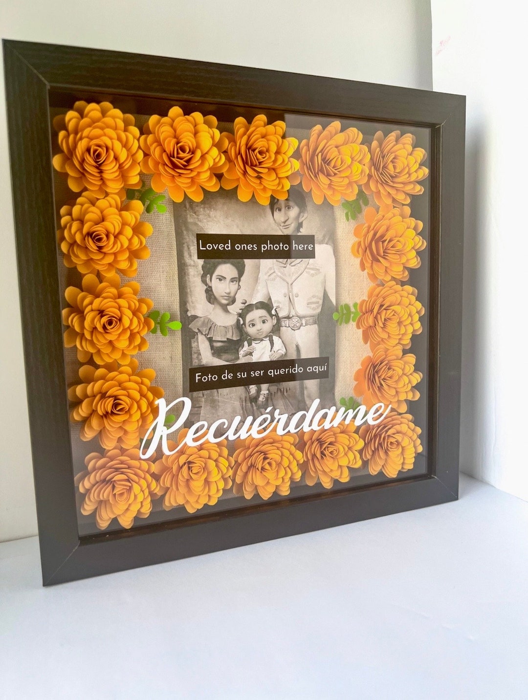 Personalized 9 X 9 Dia De Los Muertos Shadow Box | Ofrenda Photoframe ...