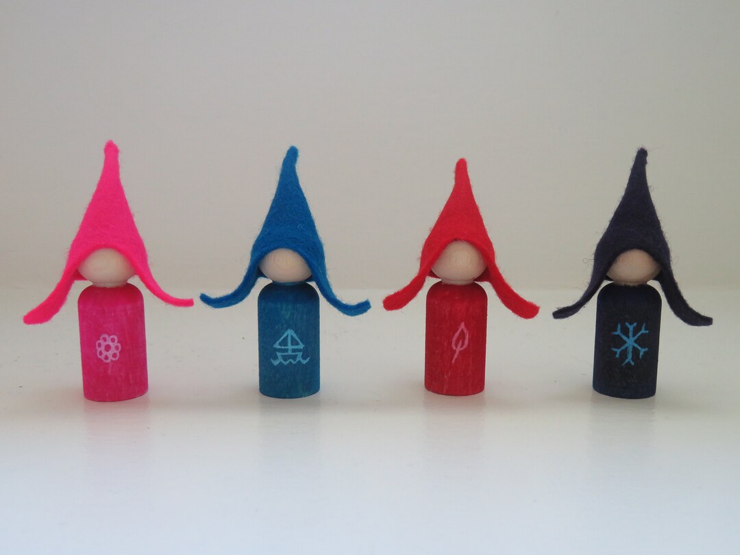 Four Seasons Gnomes, Waldorf Gnomes, Spring Gnome, Summer Gnome, Fall ...