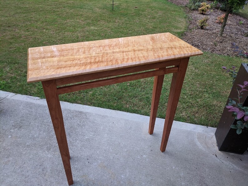 Mission Inspired Maple and Cherry Narrow Hall / Console Table - Etsy