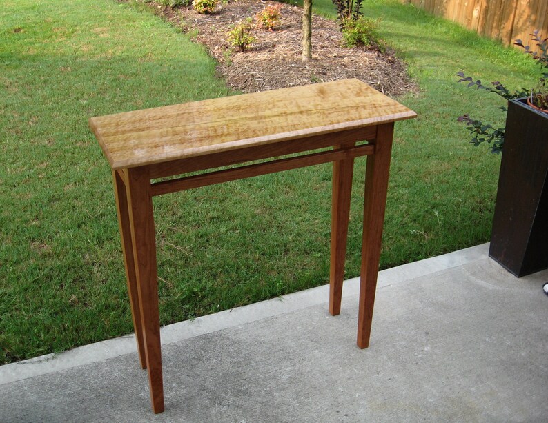 Mission Inspired Maple and Cherry Narrow Hall / Console Table - Etsy