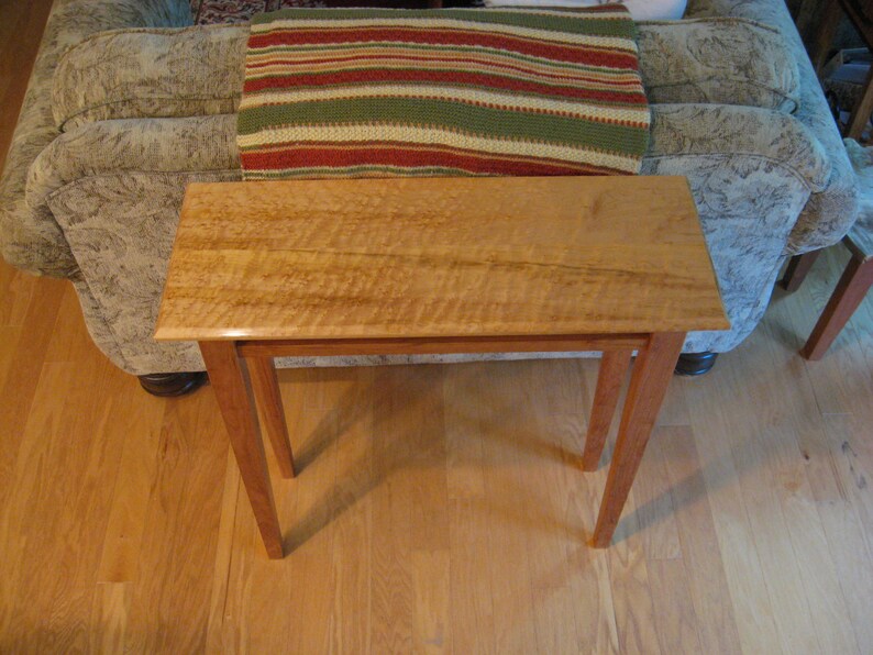 Mission Inspired Maple and Cherry Narrow Hall / Console Table - Etsy