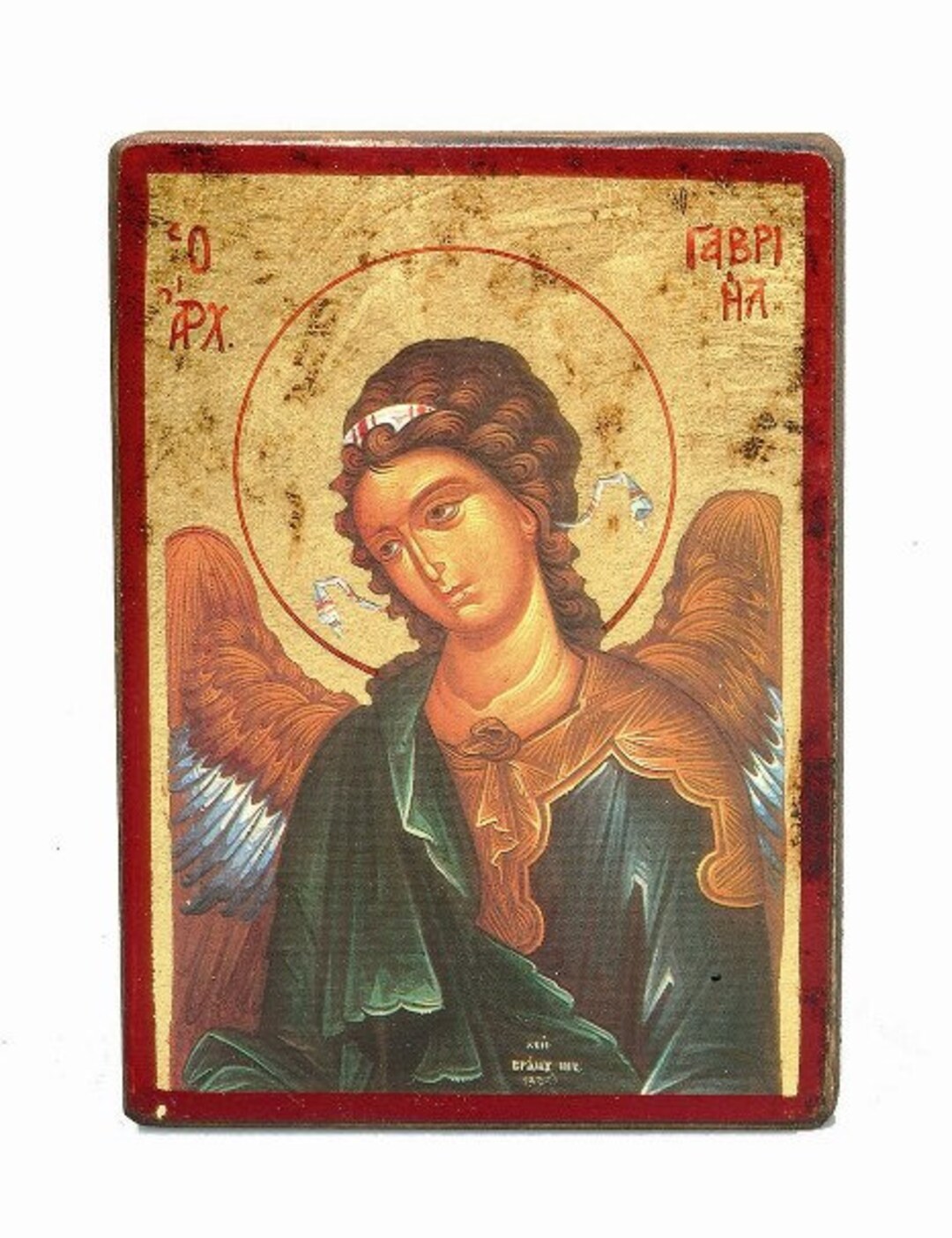 Set of 4 Pieces Lithography on Wood, Greek Christian Orthodox Byzantine ...