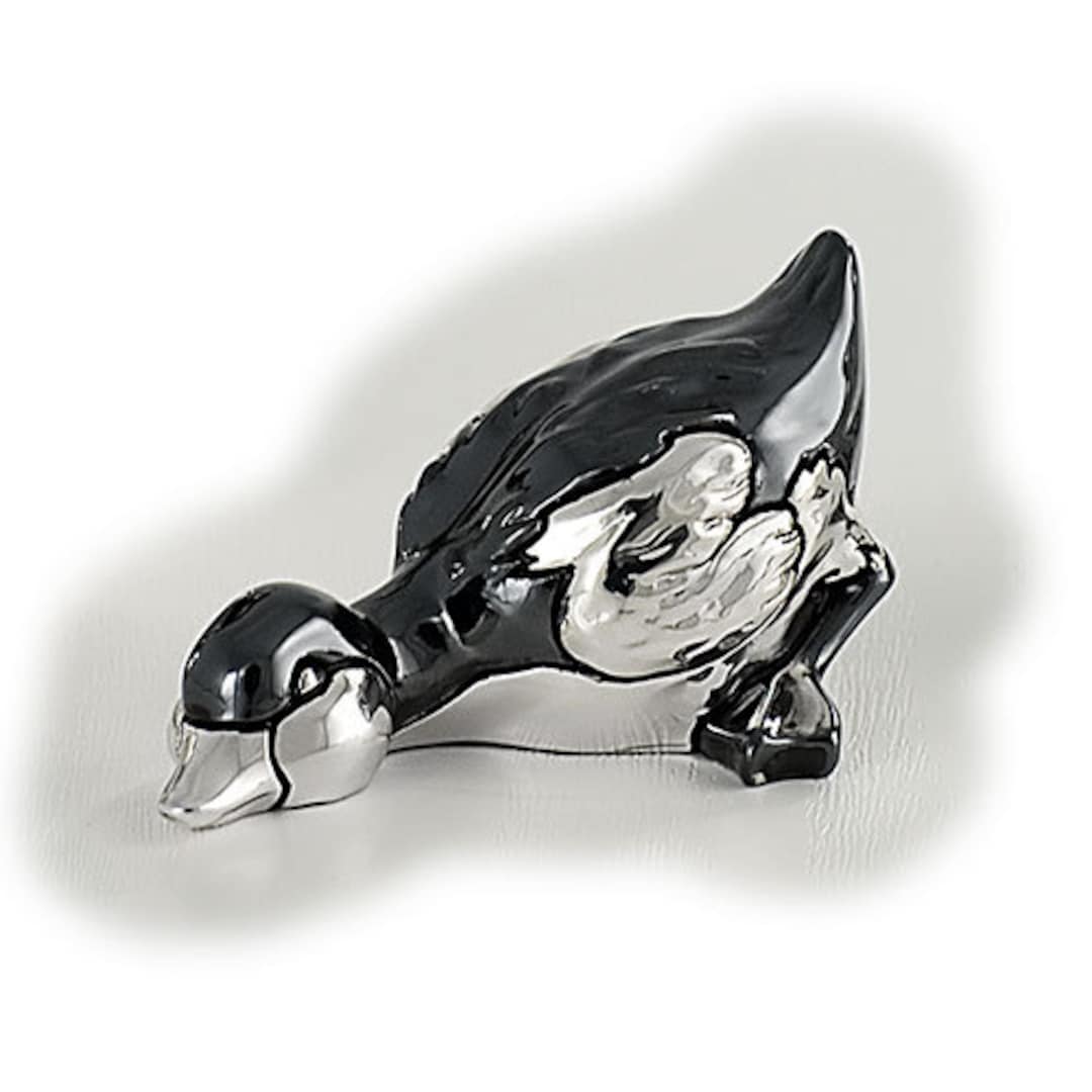 Silver Plated Statue, Animals Miniatures, Handmade Sculptures, Duckling ...