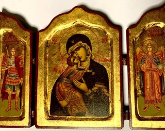 Triptych Icon - Etsy
