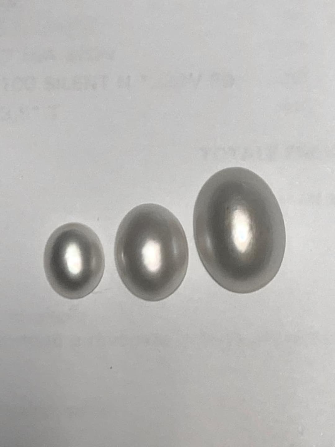 Cultured Mabe Sea Water Pearls Loose, First Quality, Oval Shape, White ...
