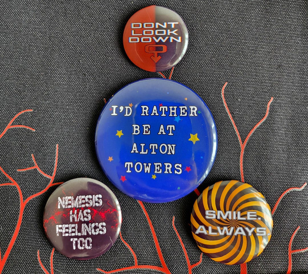 Alton Towers Inspired Badges - Etsy