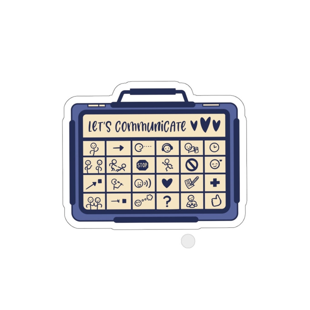 Lets Communicate AAC Device Waterproof Vinyl Die-cut Sticker - Etsy