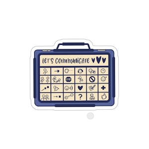 Lets Communicate AAC Device Waterproof Vinyl Die-cut Sticker - Etsy