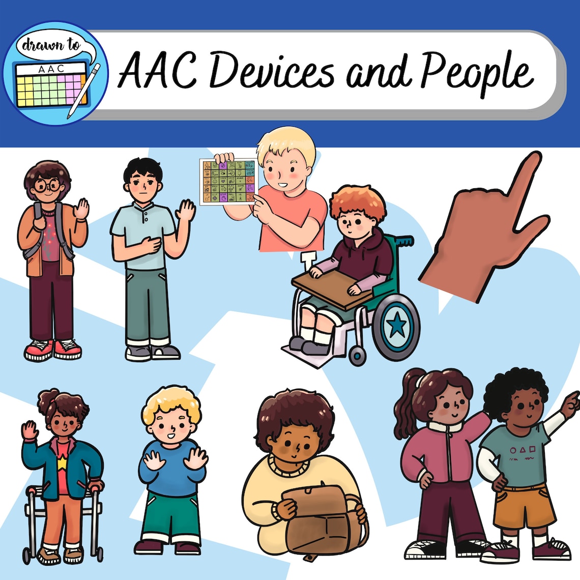 AAC Devices, Supports, and People Clip Art - Etsy