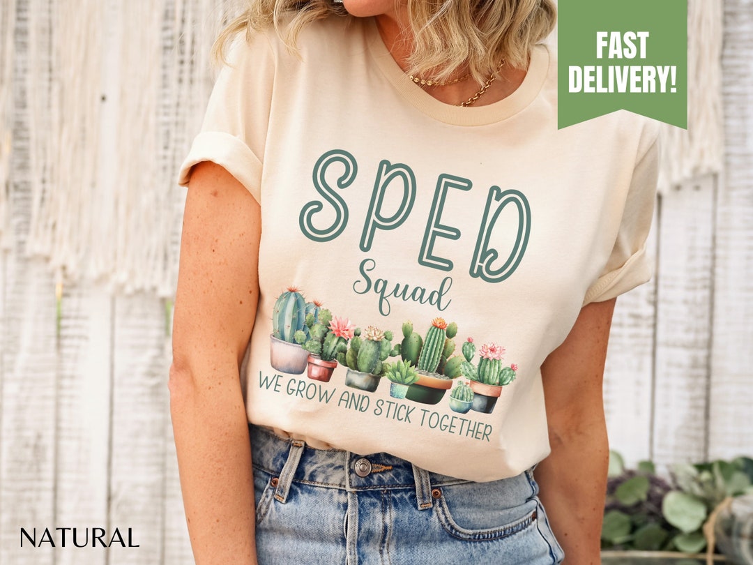 SPED Squad Cactus Shirt, Special Ed Team T-shirt, Special Education ...