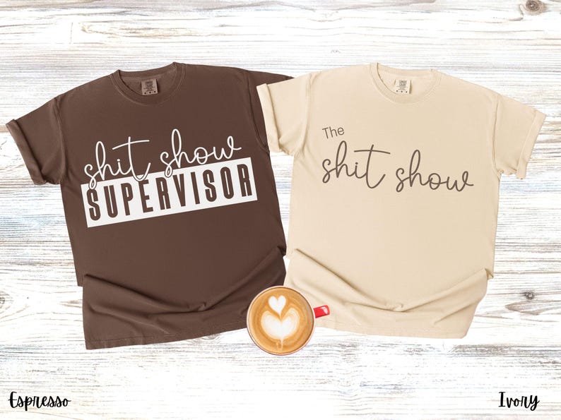 Valentines Day Couples Shirt, Shit Show Supervisor Tshirt, Funny Couple ...