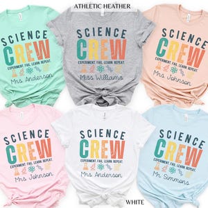 Custom Science Teacher Shirt, STEM Tshirt, Teacher Crew Shirt, Gift for ...