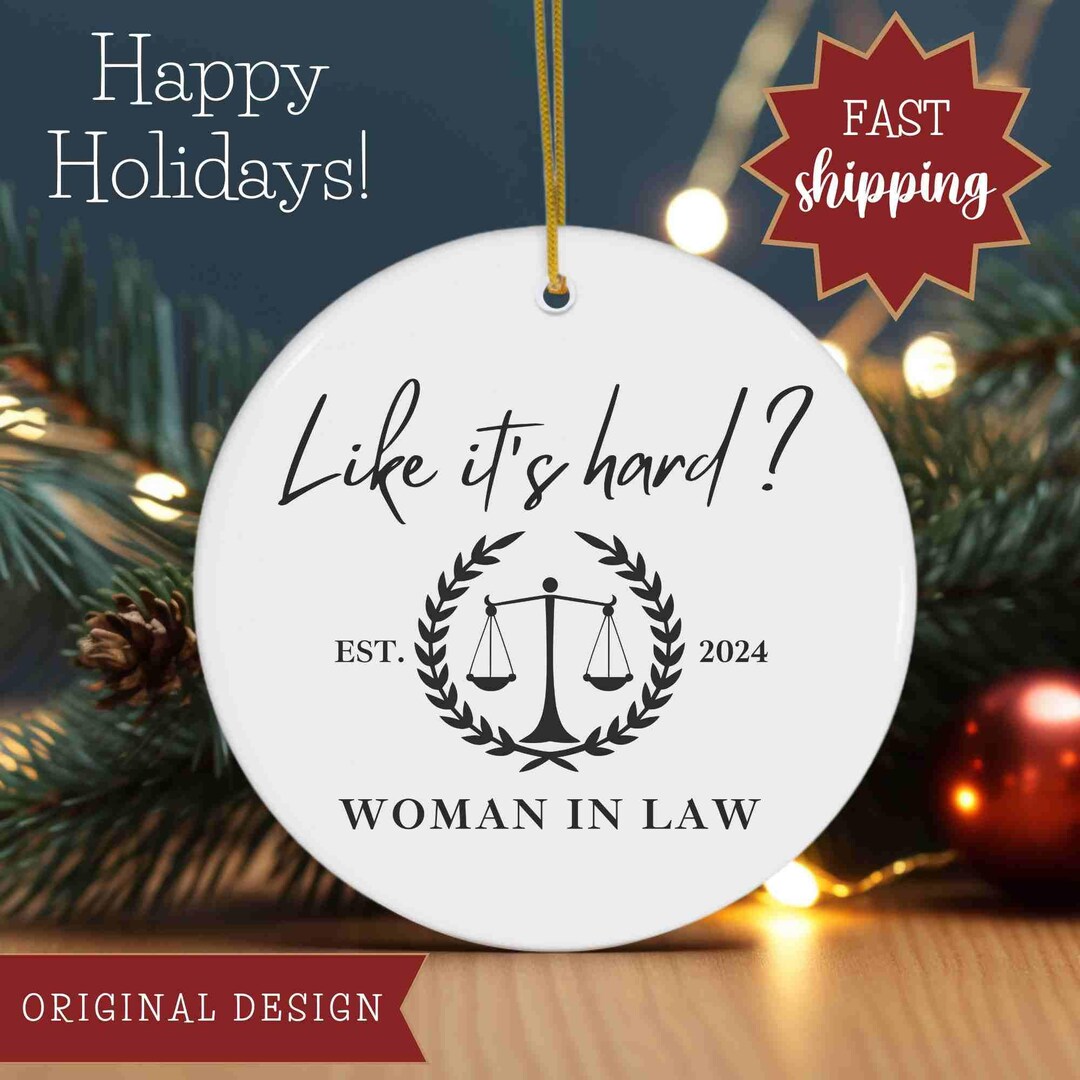 Lawyer Graduation Gift, Funny Lawyer Christmas Ornament, Personalized ...