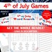 4th of July Word Scramble Game 4th of July Printable Games Independence ...