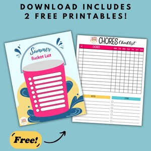 Screen Time Checklist Editable Screen Time Chore Chart Summer Chores ...