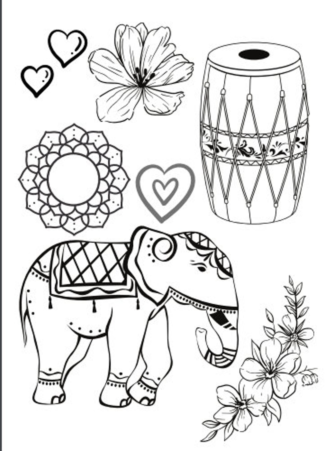 Hindu Wedding - Coloring Pages for Kids - Etsy UK