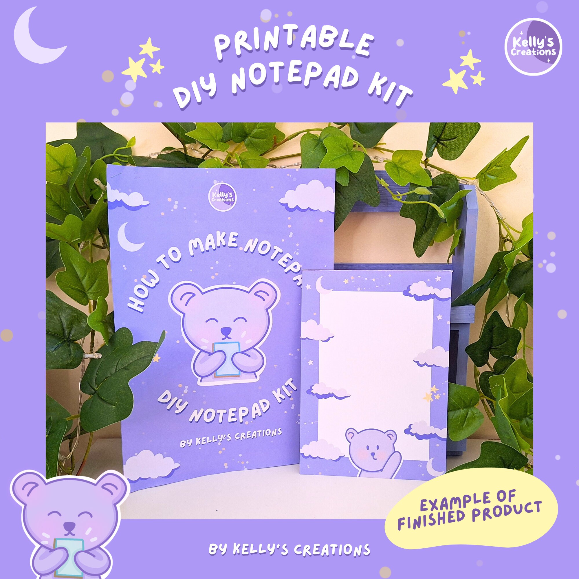 Printable DIY Notepad Kit Kevin's Notepad Digital Download - Etsy