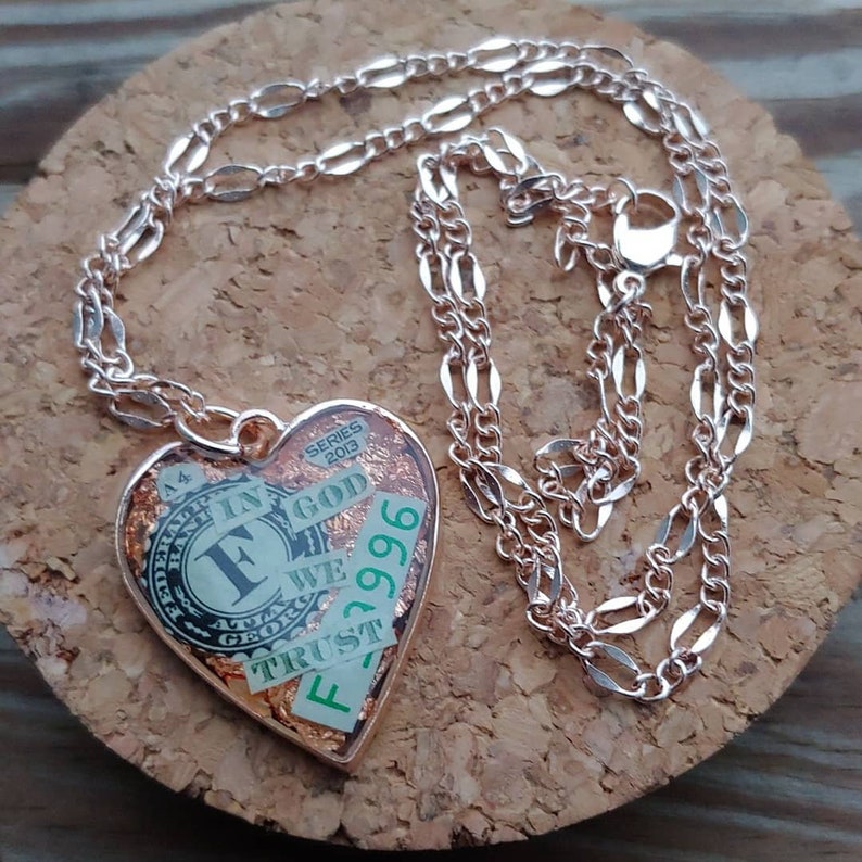Money Pendant Necklaces - Etsy