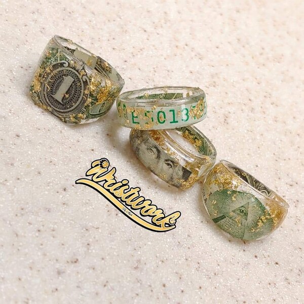Resin Rings Flower - Etsy