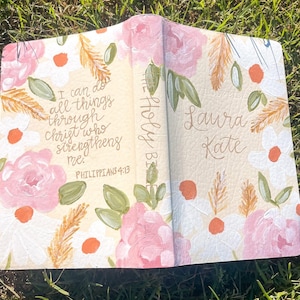 Repurposed Hand Painted Bibles - Etsy
