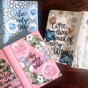Repurposed Hand Painted Bibles - Etsy