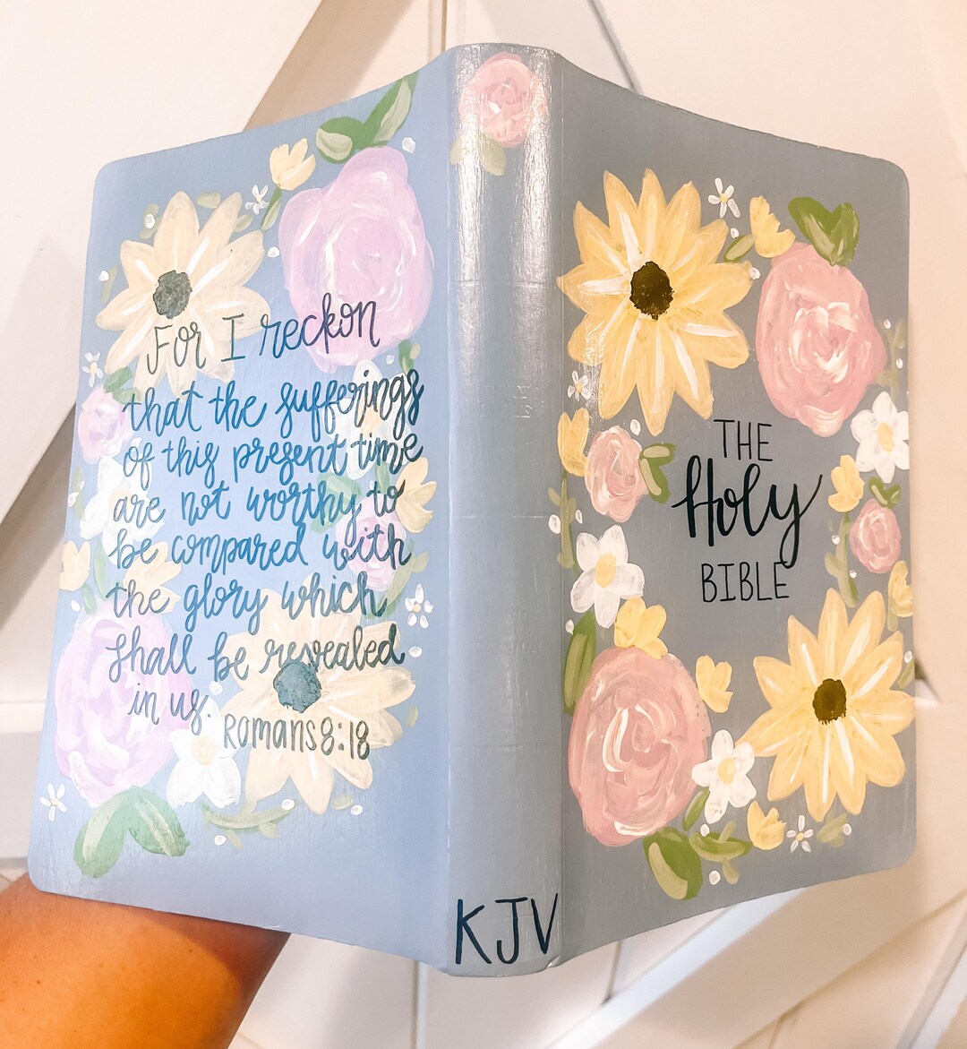 Repurposed Hand Painted Bibles - Etsy
