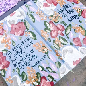 Repurposed Hand Painted Bibles - Etsy