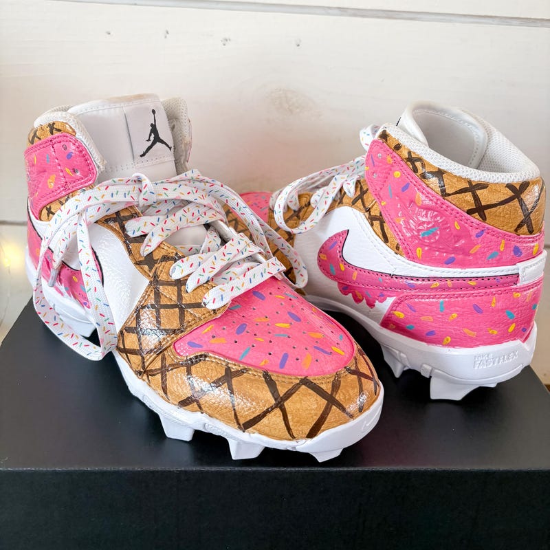 Ice Cream Baseball Cleats - Etsy