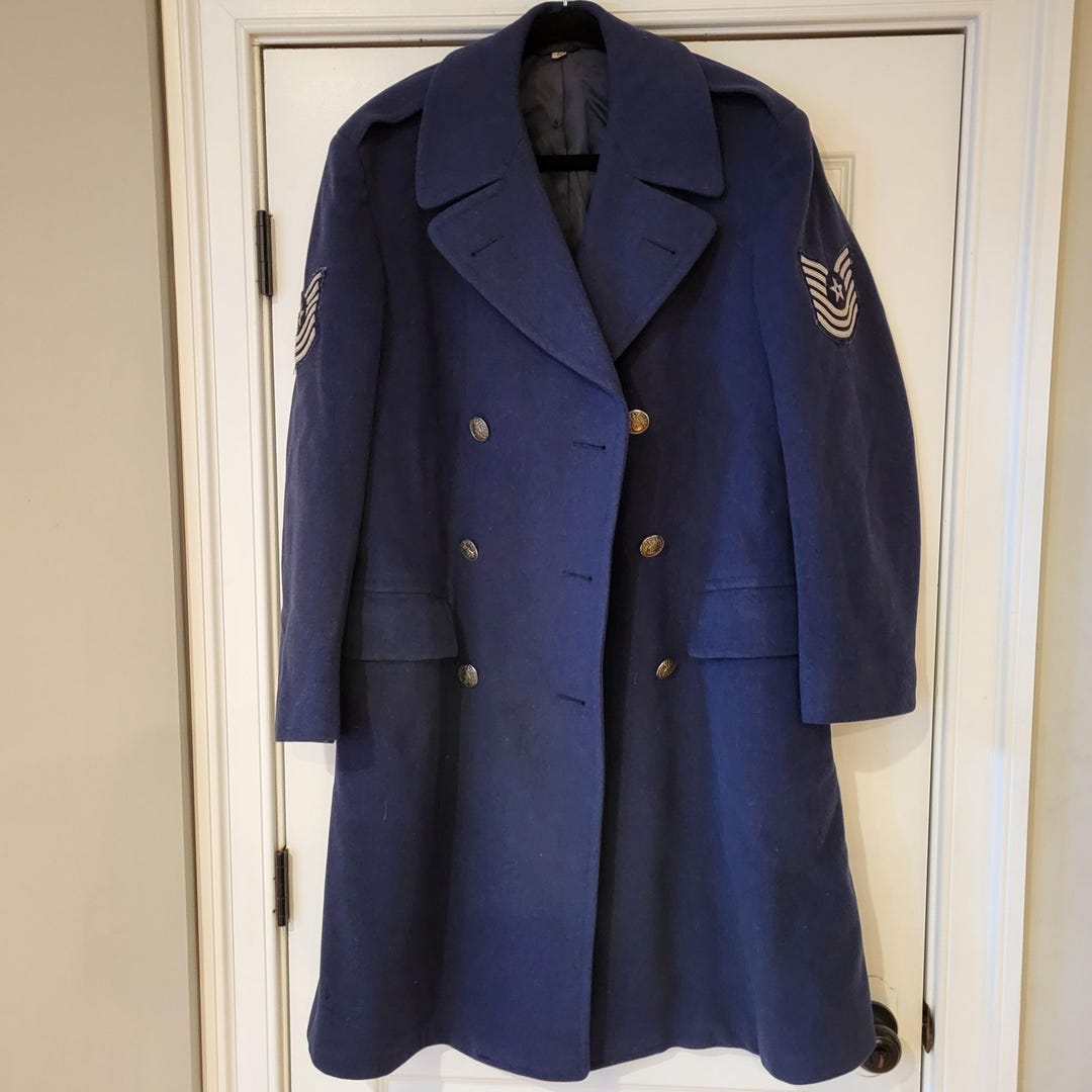 US Air Force Blue Wool Overcoat 1949 - Etsy