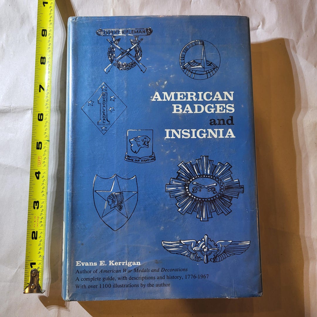 US Military American Badges Insignia Book HB DJ - Etsy