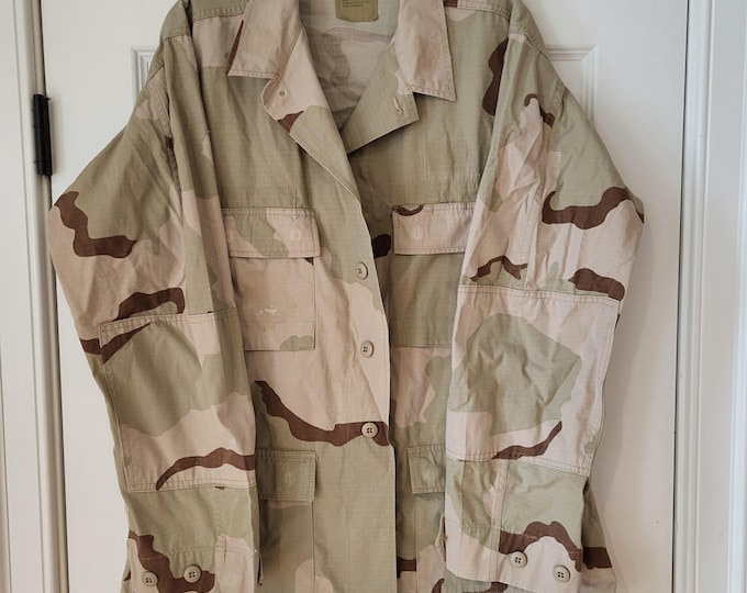 US Army Air Force Desert Camo Jacket Large Long - Etsy