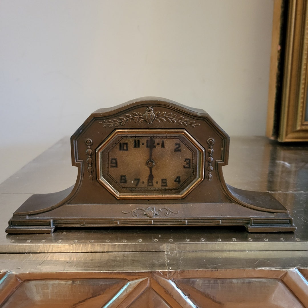 Mantal Clock Vintage Lux Clock Manifacturing Co - Etsy