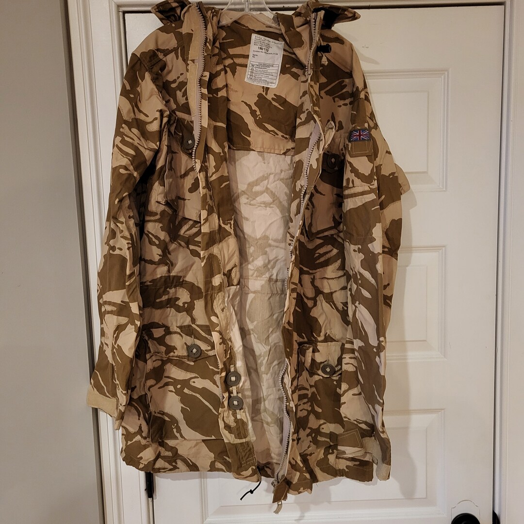 British Army Desert Camo Jacket Large - Etsy