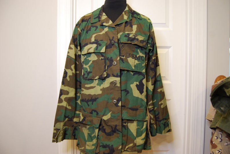US Marine Corps USMC Jungle Camo Jacket Small Long - Etsy