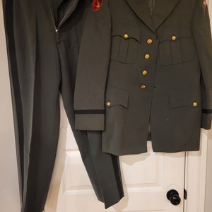 US Army Officer Green Service Uniform Set - Etsy