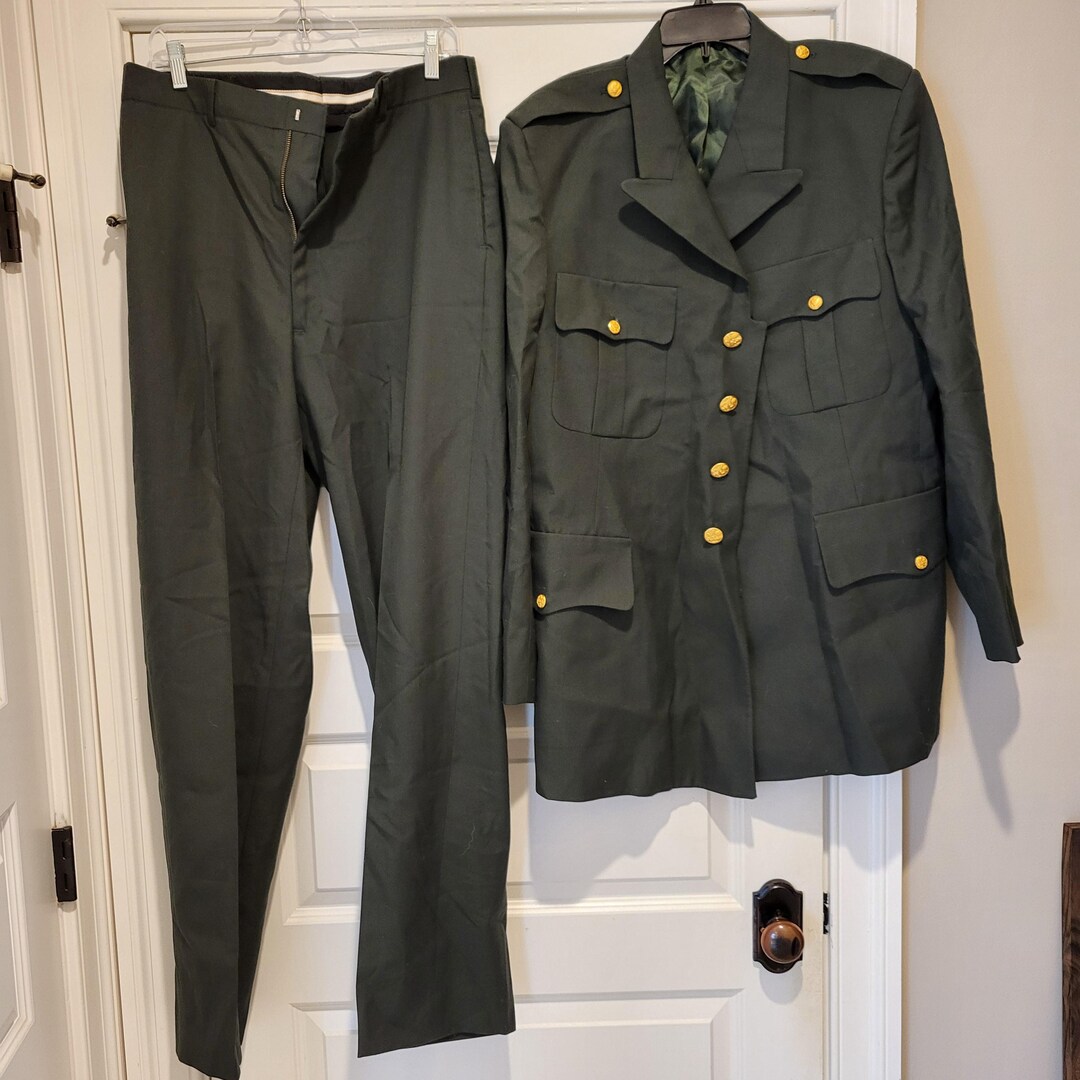 US Army Green Service Dress Uniform Jacket and Pants 1990s - Etsy