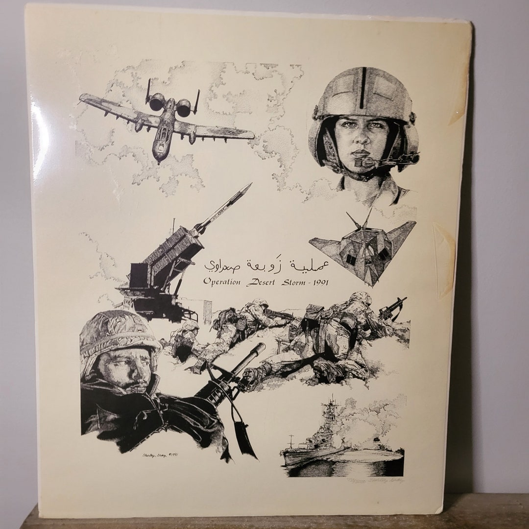 US Military Gulf War Operation Desert Storm Print Signed Numbered - Etsy