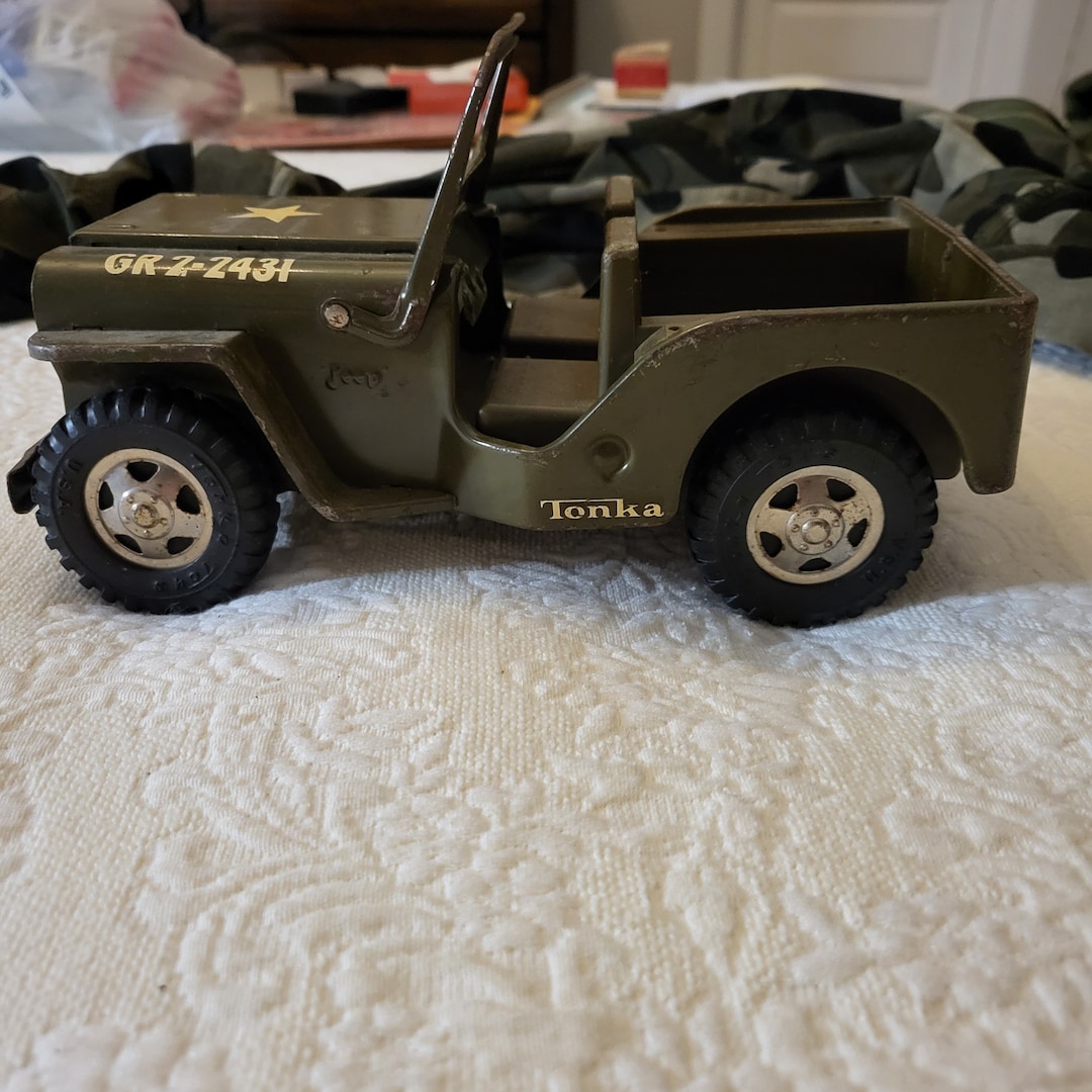 Tonka Toy Metal and Plastic US Army Jeep - Etsy