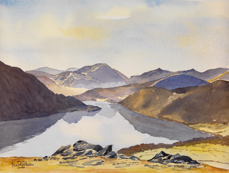 Head of Ullswater From Gowbarrow Fell, Matterdale, Lake District ...