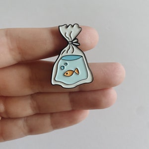 Mini Goldfish Enamel Pin - Etsy