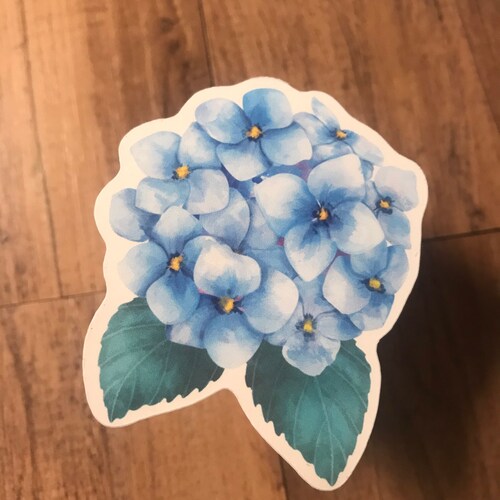 Hydrangea Sticker - Etsy