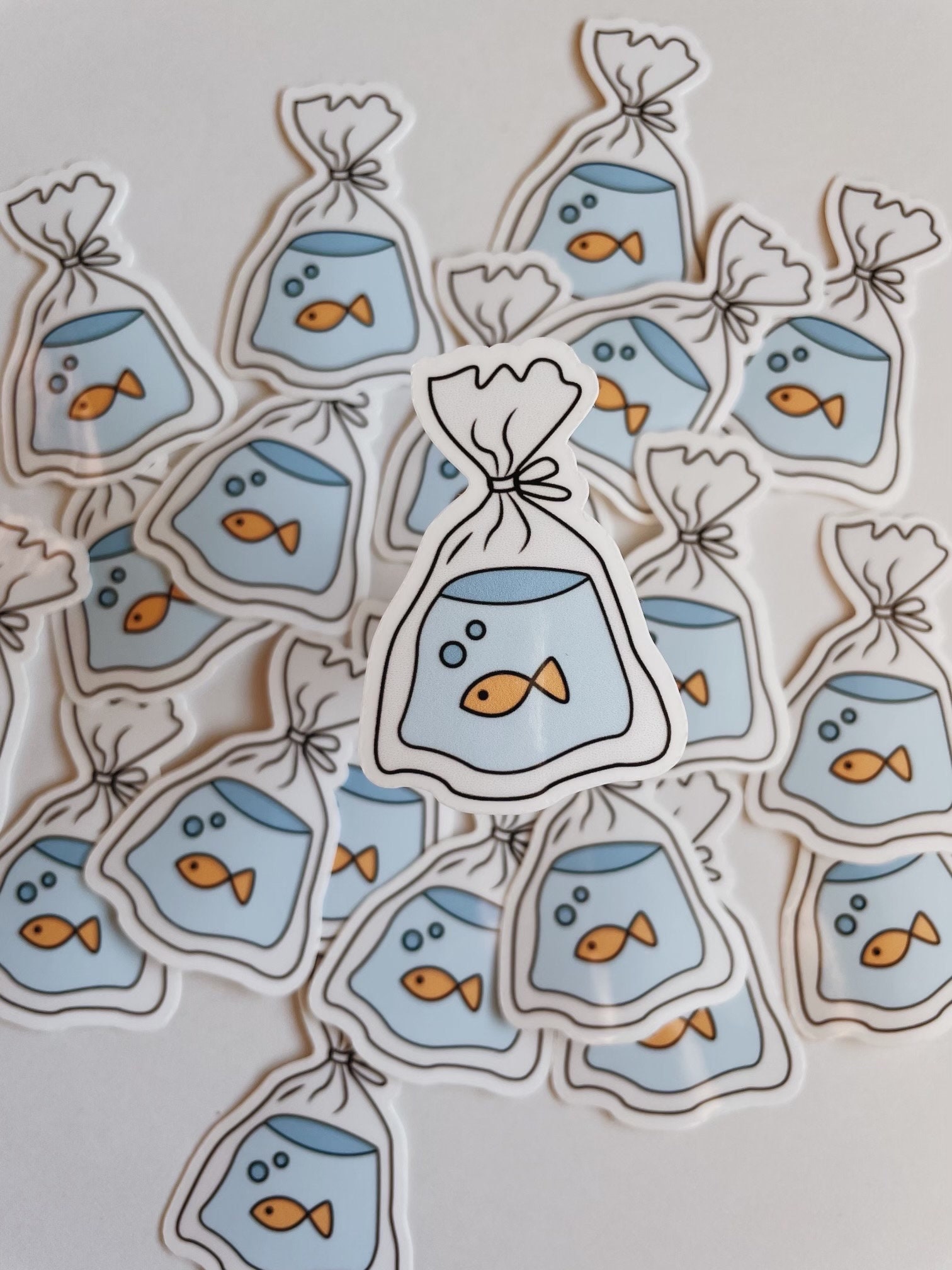 Mini Goldfish Sticker - Etsy