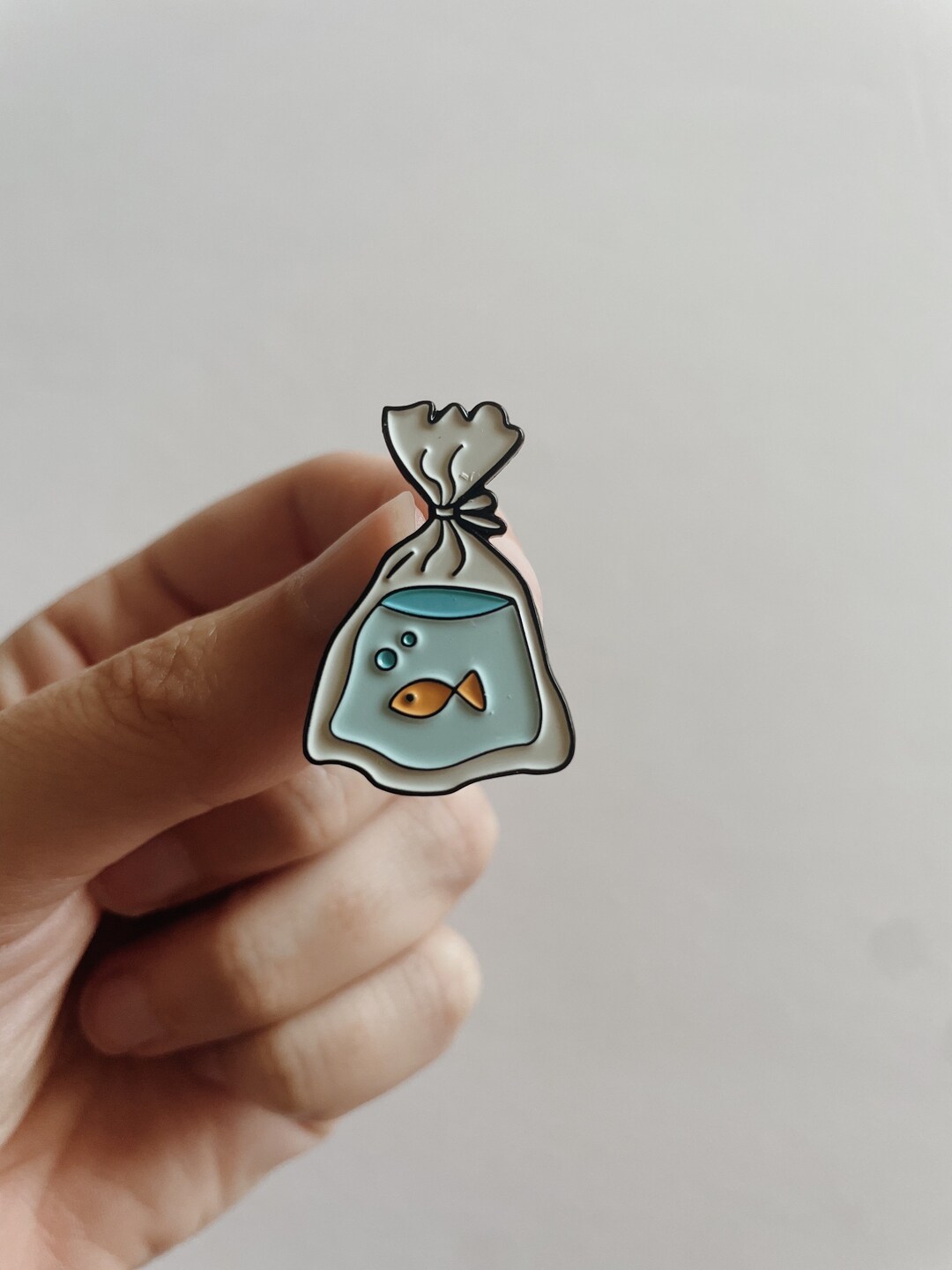 Mini Goldfish Enamel Pin - Etsy