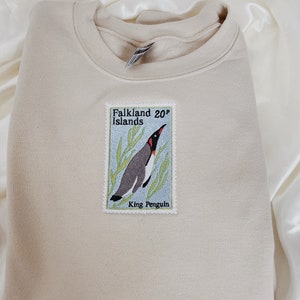 Embroidered Vintage Stamp Sweatshirts - Etsy