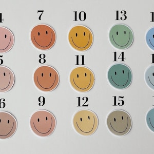 Mini Smiley Face Stickers - Etsy